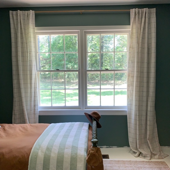 Hearth & Hand | Other | Hearth Hand Modest Windowpane Plaid Curtain ...